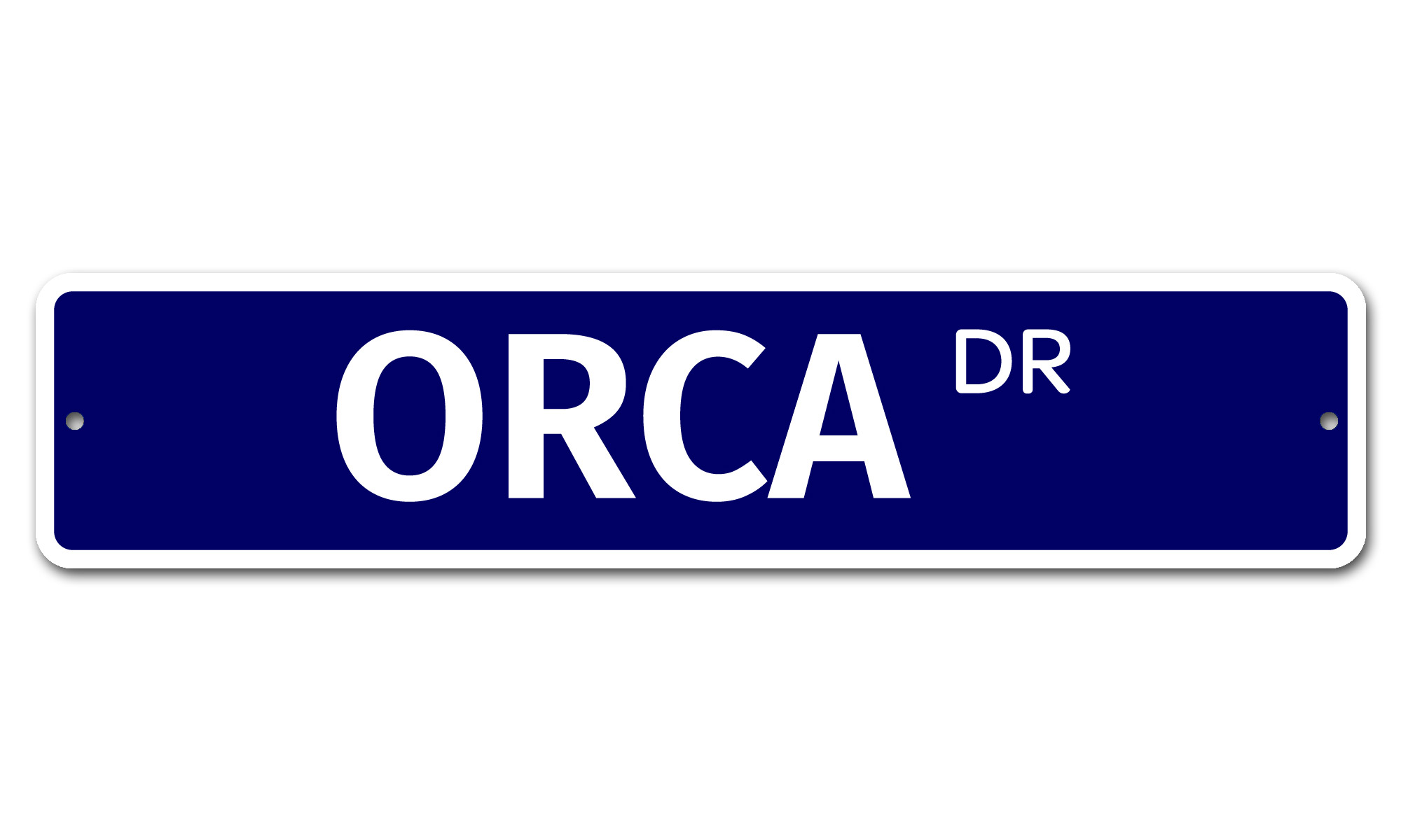 6910 SS Orca 4" x 18" Novelty Street Sign Aluminum | eBay